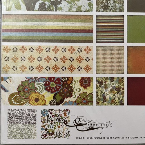 BASIC GREY “Collection Mellow” 12x12 Brand New Scrapbooking Paper Pack ...