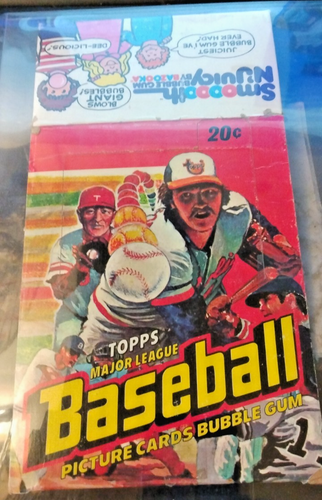 1978 FOLDED MAJOR LEAGUE BASEBALL MLB Topps EMPTY BOX | eBay
