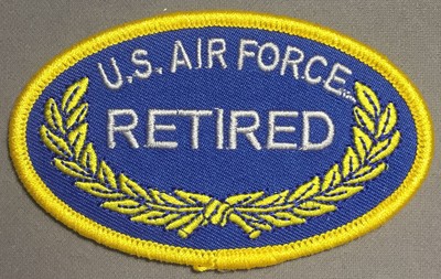 USAF Air Force blue Retired patch | eBay