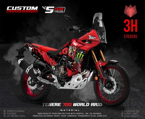 Fit:Yamaha Tenere T700 World Raid 2018-2022 Graphics Decals Stickers ...