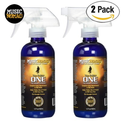 2-PACK Music Nomad MN150 Guitar ONE All-In-One Cleaner, Polish, Wax 12 ...