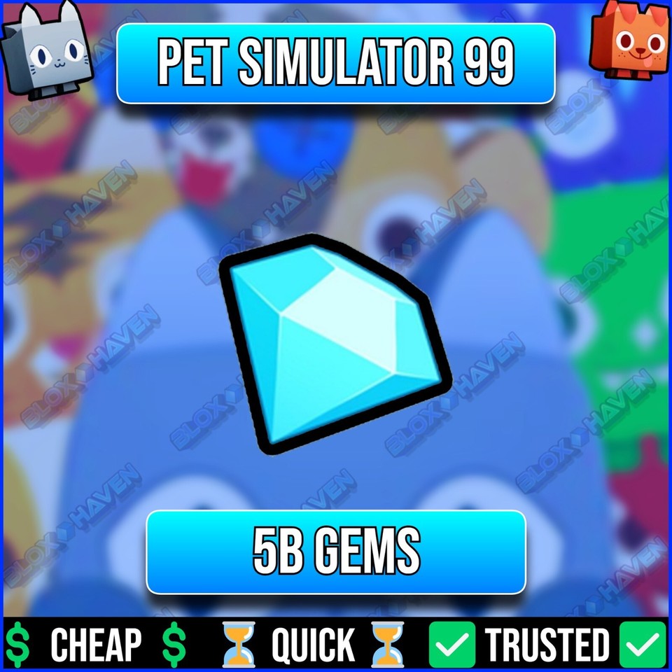 Pet Simulator 99 | 💎 CHEAPEST GEMS💎 | 100M - 10B Diamonds | PET SIM 99 ...