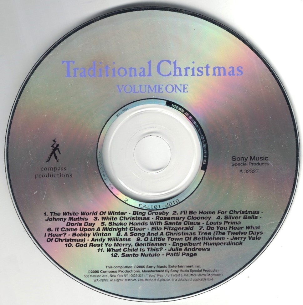 Traditional Christmas - Volume One - Pure Gold Hits - 2000 Audio CD ...