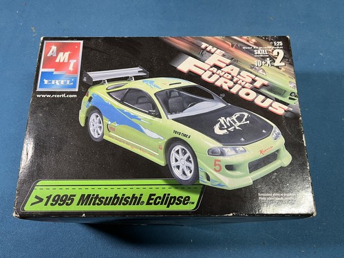 AMT 1995 Mitsubishi Eclipse Fast & Furious Movie Car 1:25 Model Kit ...