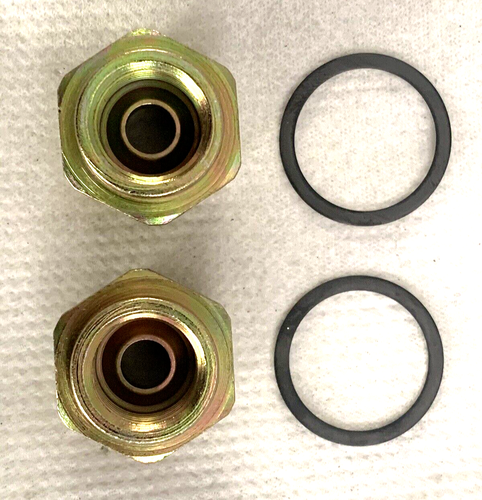 HOLLEY CARBURETOR 2 PACK FUEL BOWL INLET FITTINGS 7/8"-20 FITS 3/8 ...