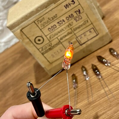 IN-3 Nixie Tube DOT 100pcs for Nixie DIY clock NEW NOS Neon bulb ...