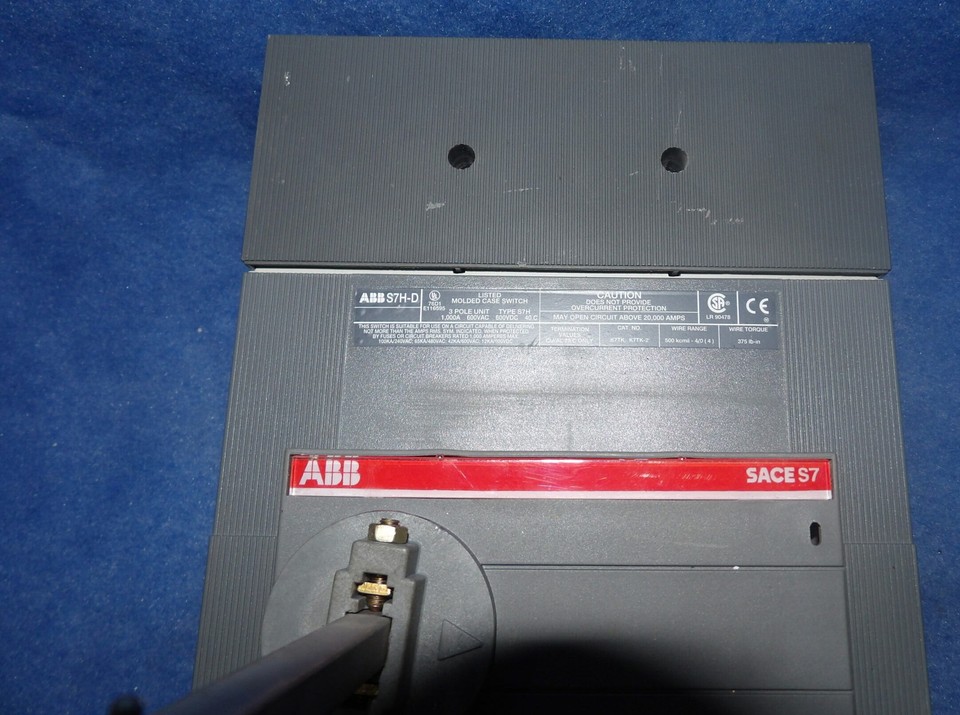 ABB S7H-D SACE S7 1200A 3P 600V Circuit Breaker + 1 Year Warranty | eBay