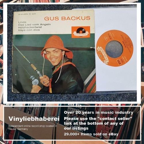 Gus Backus - Linda/ Das Lied vom Angeln 7'' EP Single | eBay