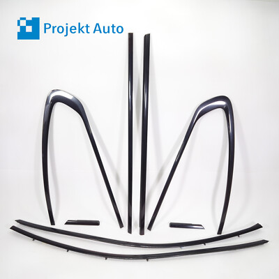 12-18 OEM BMW Molding Trim Set Shadow Line Gloss Black M6 650i 640i F13 ...