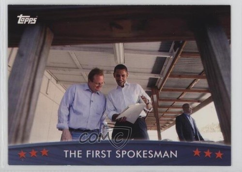 2008 Topps President Obama Collector Trading Cards The First Spokesman ...
