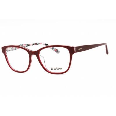 Bebe Women's Eyeglasses Ruby Plastic Full Rim Cat Eye Shape Frame ...
