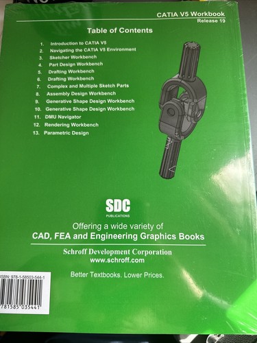 CATIA V5 Workbook Release 19 by Richard Cozzens (2009, Trade Paperback ...