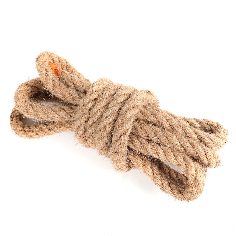 Natural Thick Hemp Rope Twisted Strong Jute Rope 4-Strand Burlap Rope ...