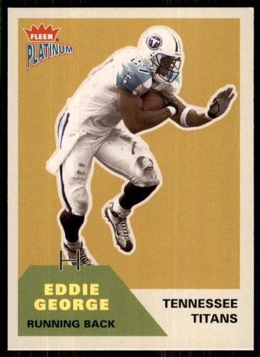 Eddie George 2002 Fleer Platinum #196 Tennessee Titans NFL Football ...