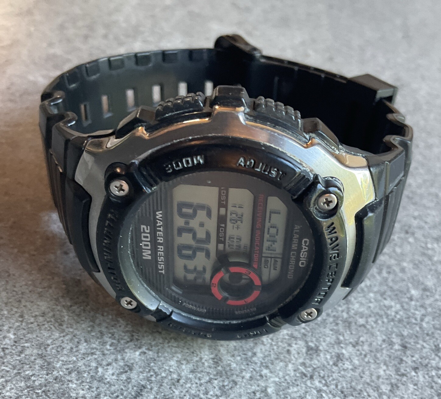 Casio Waveceptor WV-200A Atomic World Time Chronograph Men's Watch 46mm A1