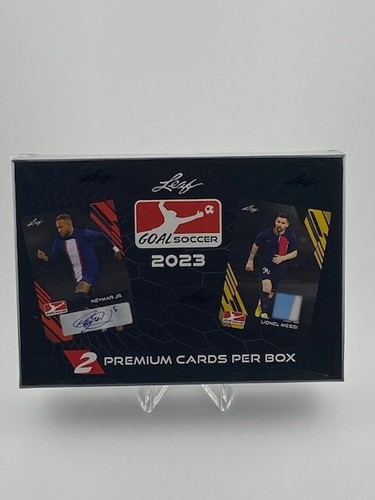 2023- LEAF GOAL SOCCER 2 PREMIUM CARDS FACTORY SEALED HOBBY BOX NEYMAR ...