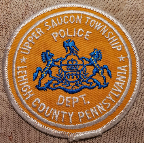 PA Vintage Upper Saucon Twp. Pennsylvania Police Shoulder Patch -3.75In ...
