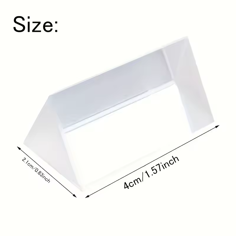 Kids Physics Stem Science Toys Glass Reflecting Triangular Color Prism ...