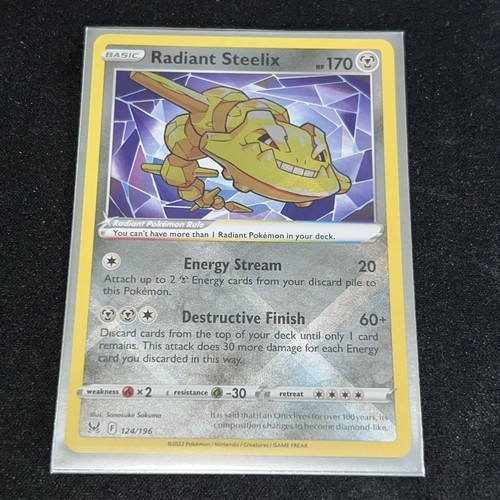 Pokémon TCG Radiant Steelix Sword & Shield - Lost Origin 124/196 ...