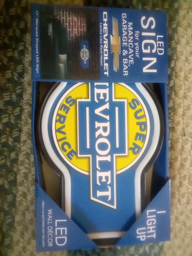 CHEVROLET CHEVY LED NEON ROPE LIGHT SIGN - 17" Marquee Shape #01 - NEW ...