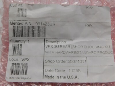 Meritec 981423UR VPX Rear (Short) Housing Kit W/Hardware | eBay