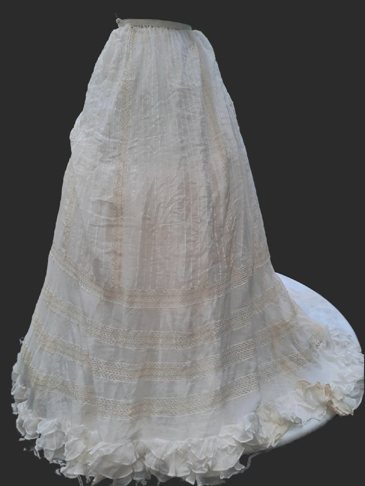 Sheer White Muslin Weight Skirt Summer Weight Cotton … - Gem