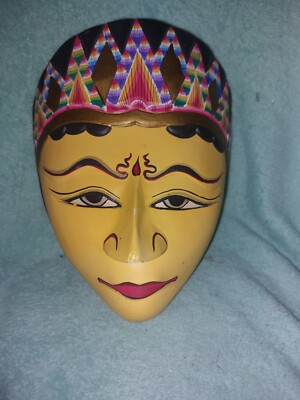 Indonesian woman mask Topeng Dance | eBay