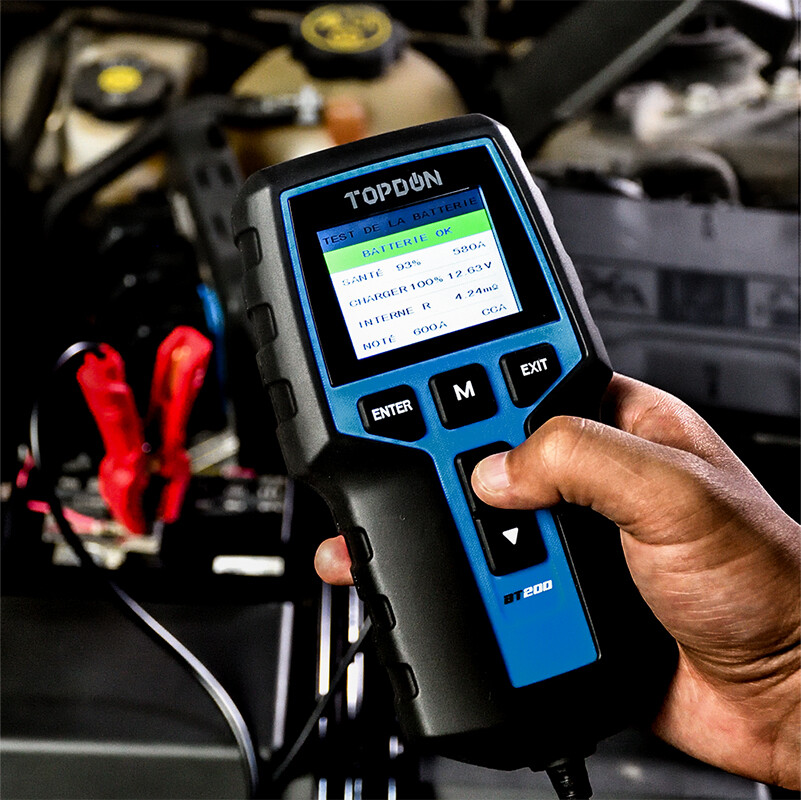 TOPDON BT200 12V Car Battery Load Tester Cranking Charging System ...
