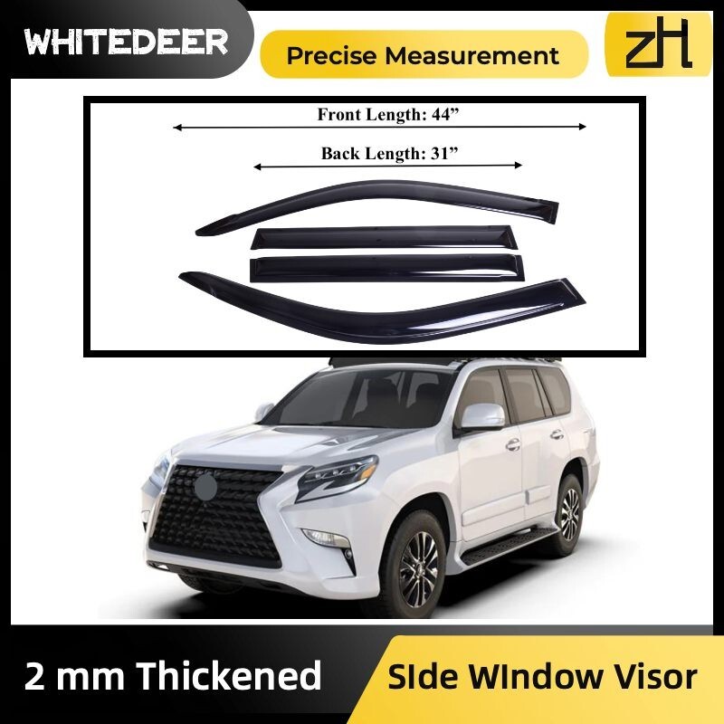 Fits Lexus GX 460 2010-2023 Side Window Visor Sun Rain Deflector Guard ...