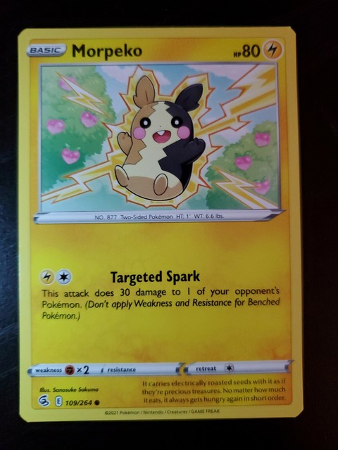 Pokémon TCG Morpeko Fusion Strike 109/264 Regular Common for sale ...