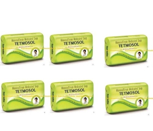6x TETMOSOL Soap Monosulfiram Medicated skin infection Eczema Itch TFM ...