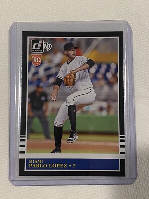 2019 Panini Donruss Pablo Lopez #203 Retro Rookie Miami Marlins | eBay