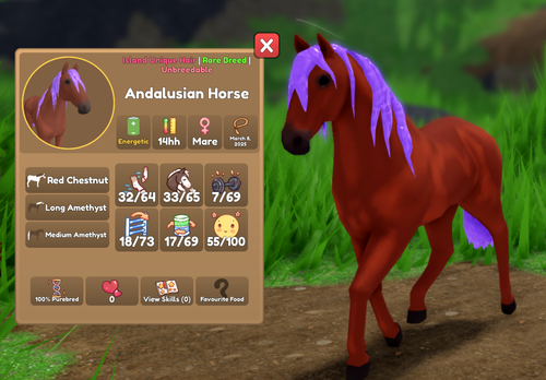 Wild Horse Islands WHI Roblox IUH Amethyst Andalusian | eBay