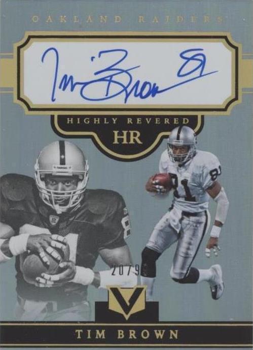 2017 Panini Vertex - Highly Revered Tim Brown #HR-BR /99 (AU) for sale ...