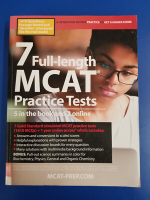 7 Full-Length MCAT Practice Tests | eBay