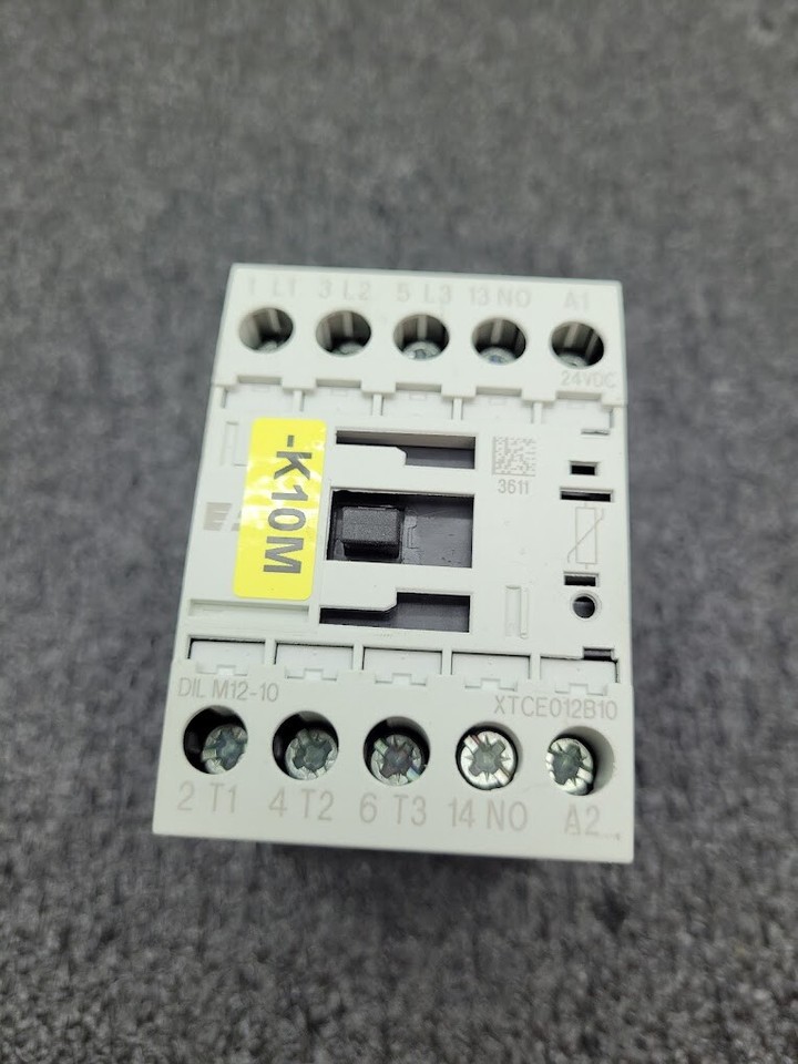 Eaton DIL M12-10 24V Coil AC OR DC Contactor 4 Pole XTCE012B10 DIN Rail ...