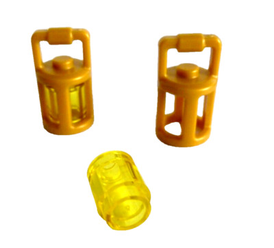 2 LEGO® 37776 Laterne,Lampen schwarz City,Leuchte gold,gelb System ...