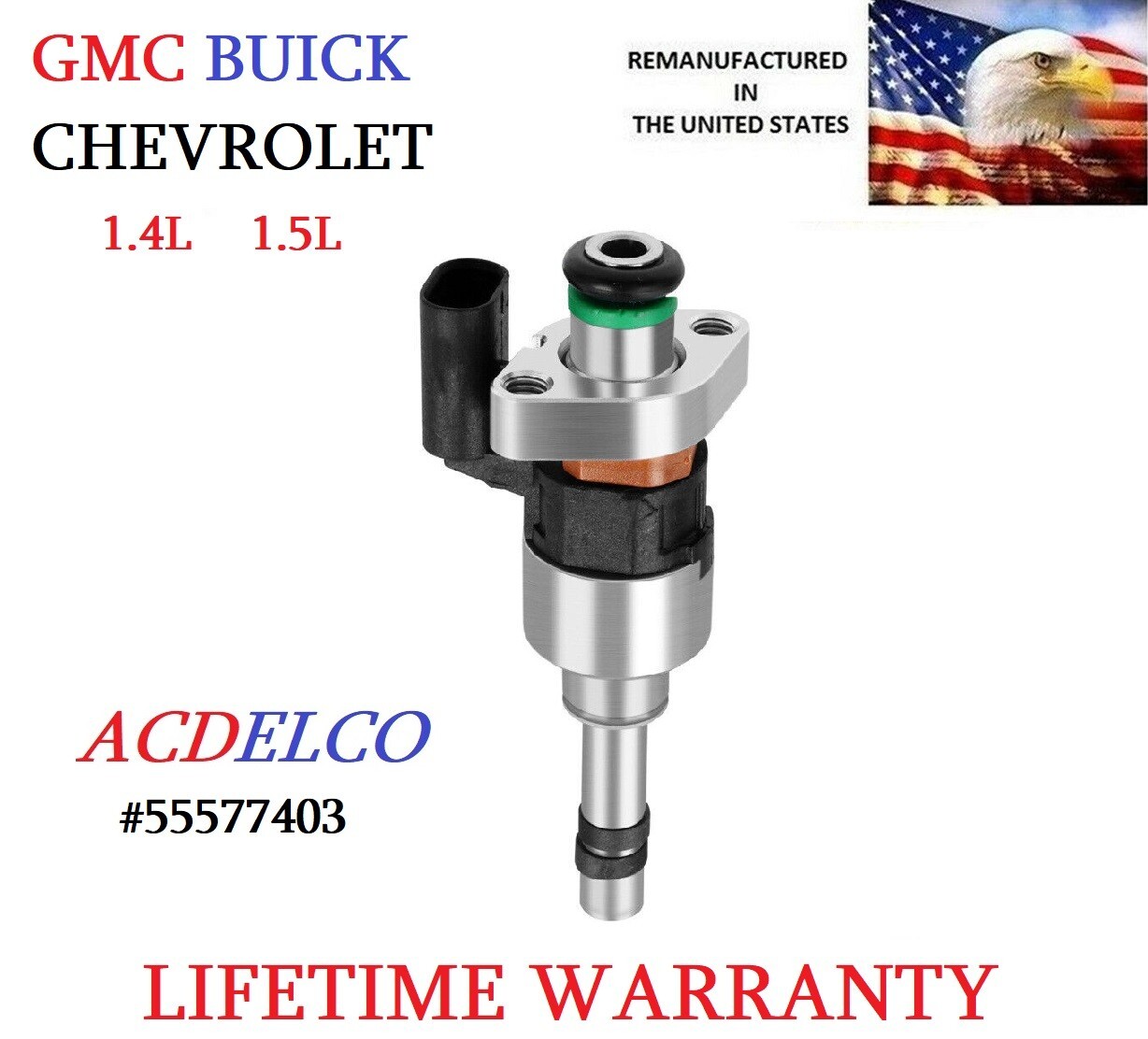 OEM ACDelco Single Fuel Injector For 2016-2019 BUICK Encore 1.4L TURBO ...
