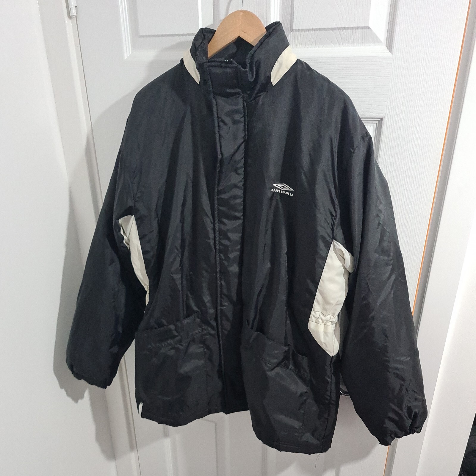 Umbro Coat Large Black Retro Football Managers Bench … - Gem