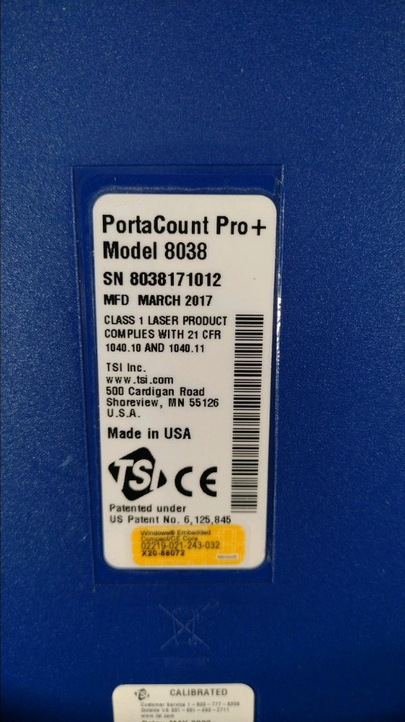 TSI 8038 PORTACOUNT PRO+ RESPIRATOR FIT TESTER 30 Day Warranty! | eBay