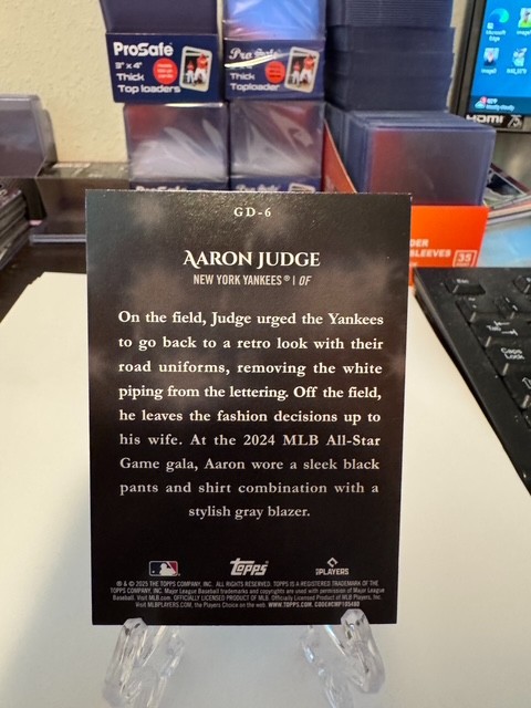 Aaron Judge 2025 Topps Gameday Drip New York Yankees | eBay