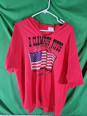 ECV Clamper Red Shirt 2XL Vintage Tag Single Stitch Flag E Clampus ...