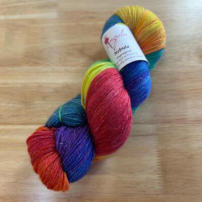 Anzula Yarn, Nebula, Pride Yarn, Hand Dyed Rainbow Pride Flag LGBTQIA+ ...