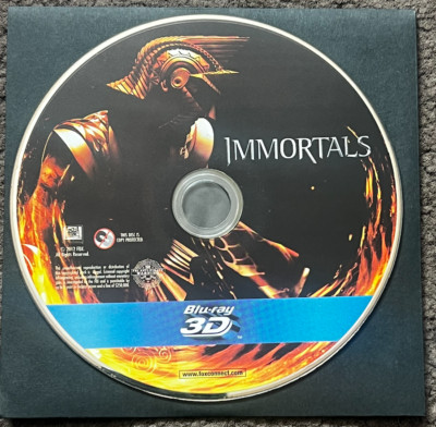 NEW immortals 3D (2011) - Blu-ray disc only in clear plastic envelope ...