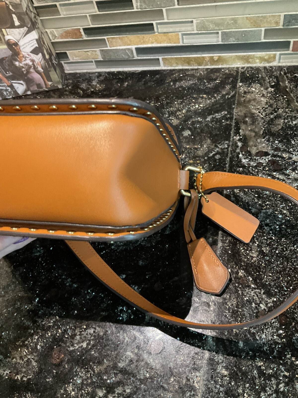 Coach Studio Shoulder Bag With Rivets Crossbody Glove… - Gem