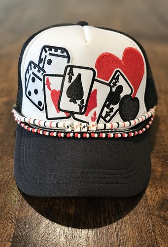 Custom Fashion Trucker Hat - 4 Aces and Hearts! | eBay