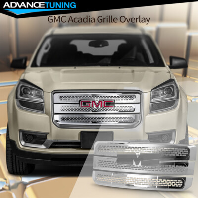 2013-2016 GMC Acadia Denali Style Grille Overlay 3 Bar Front Grill ...