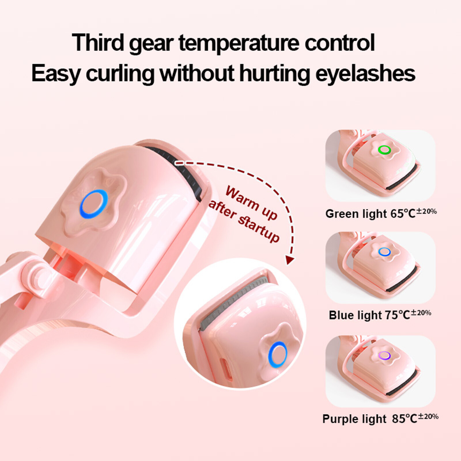 Electric Heated Eyelash Curler 3 Gears Control Heated Eyelash B2E5 | eBay