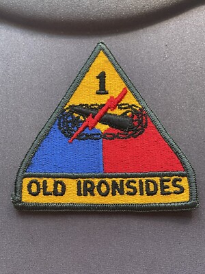 US Army 1st Armored Division with OLD IRONSIDES Tab and Shoulder Patch ...