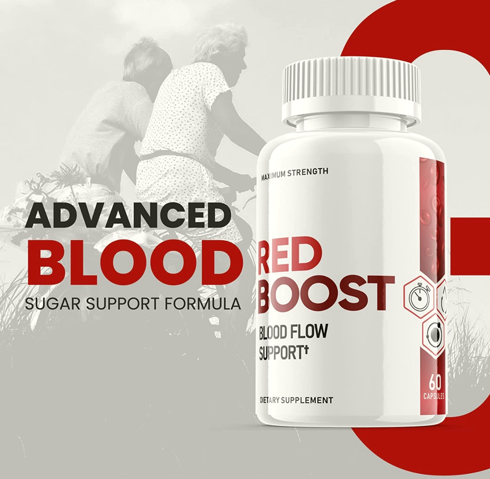 5-Pack Red Boost-Red Boost Blood Flow Support Pills-Red Boost for Men ...